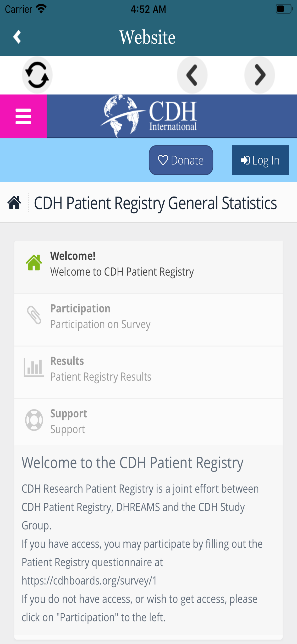 CDH Research International - CDH Phone App
