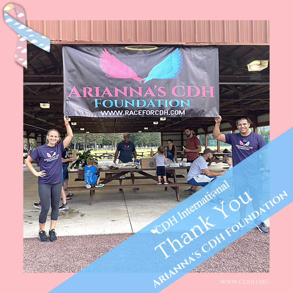 CDH Research International - Thank You Arianna’s CDH Foundation