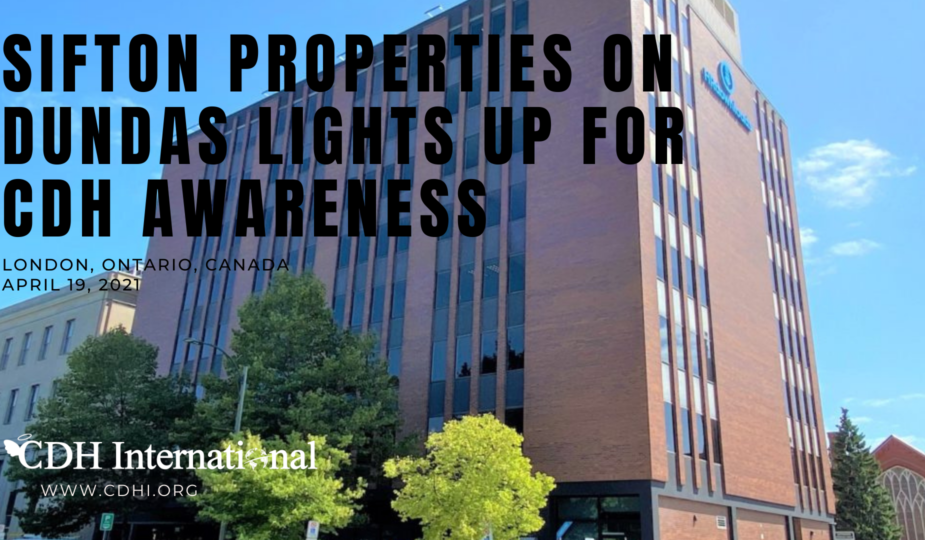 Sifton Properties On Dundas Lights Up for CDH Awareness