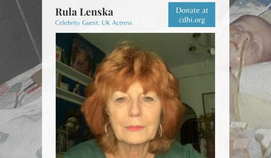 - UK Actress Rula Lenska Appears on the 2021 CDH Telethon