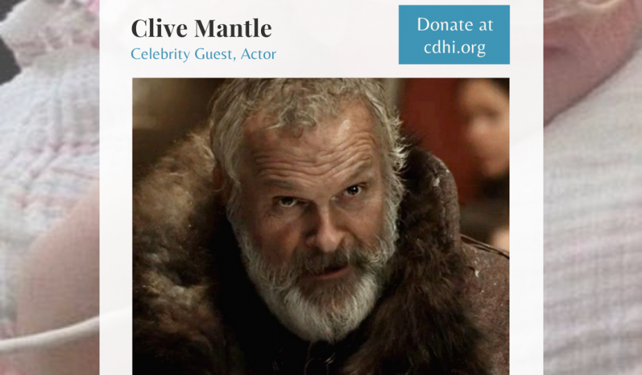 UK Actor Clive Mantle Appears on the 2021 CDH Telethon