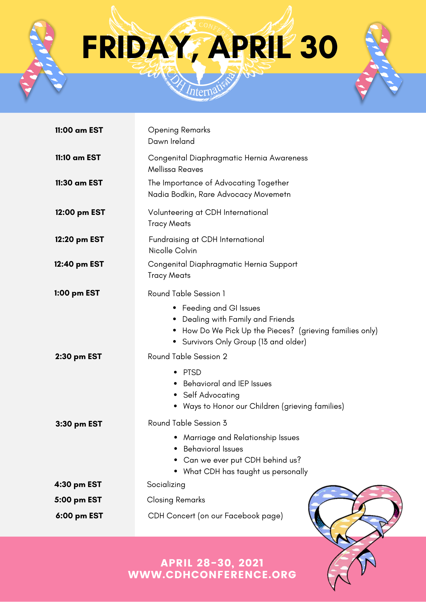 Now Happening - the 2021 Global CDH Conference