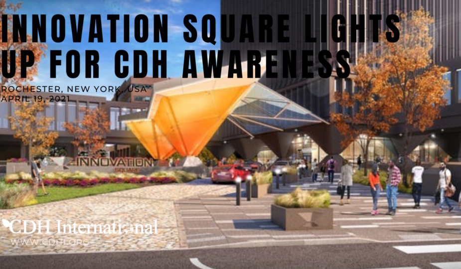 Innovation Square Lights Up For CDH Awareness