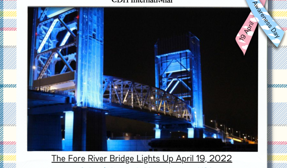 - The Fore River Bridge Lights Up For CDH Awareness