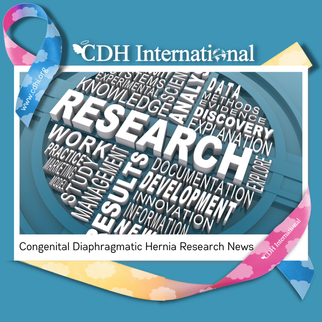 CDH Research International - Research: Management of the CDH patient on ...