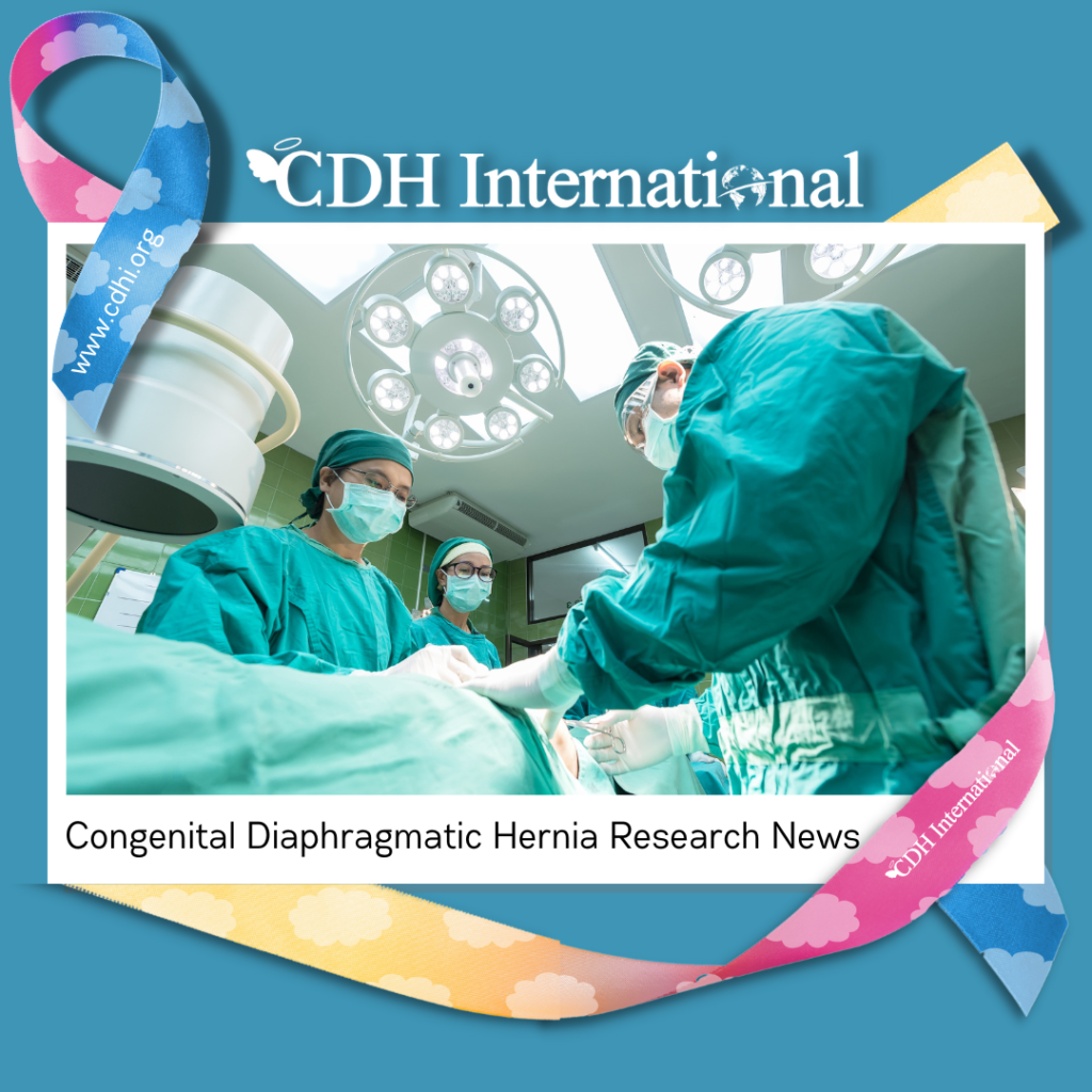 CDH Research International - Research: Thoracoscopic surgery for ...
